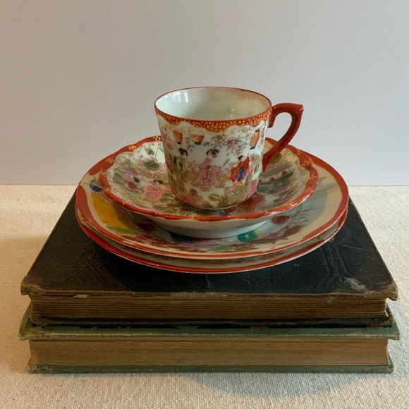 Vintage | Accents | Handpainted Teacup Set | Poshmark
